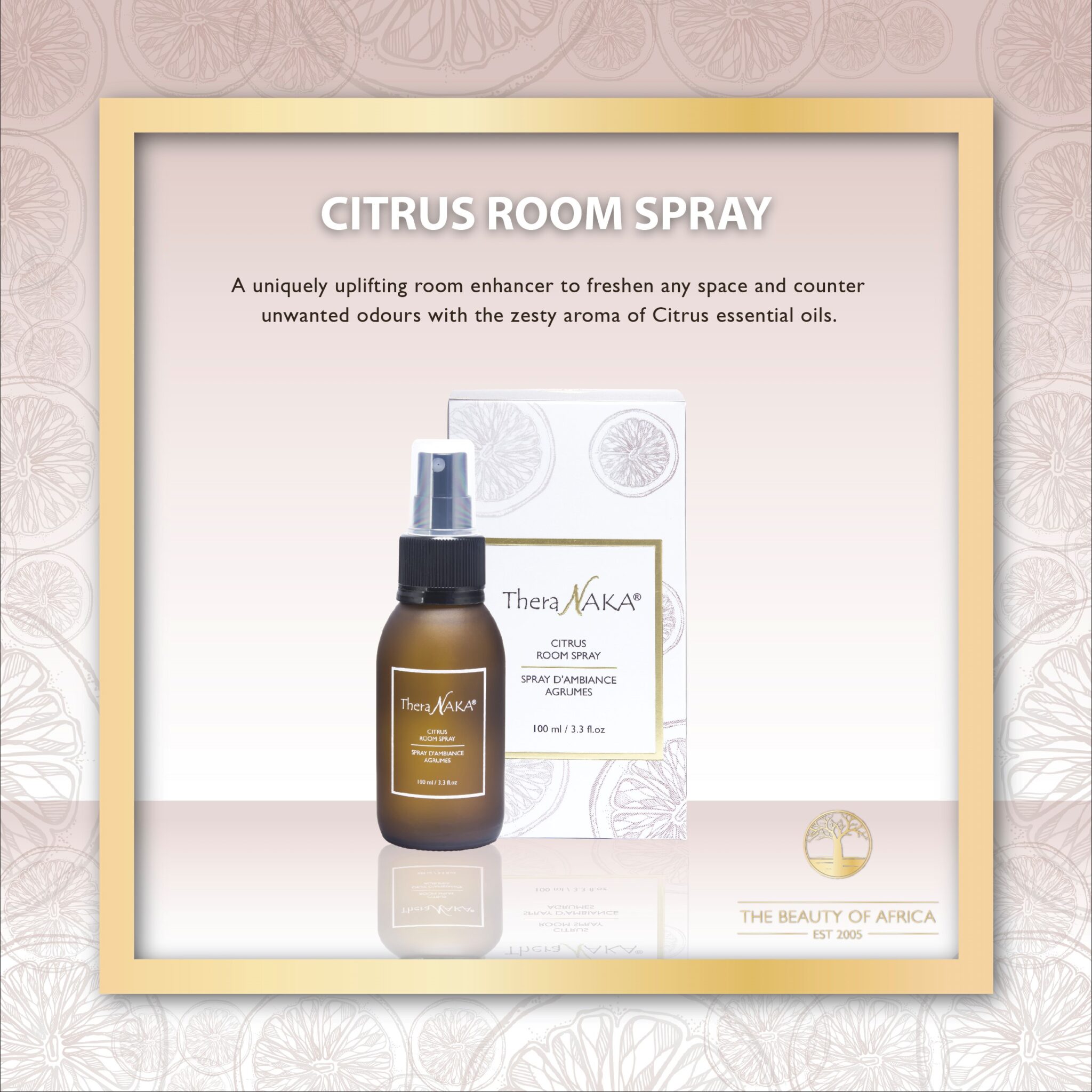 CITRUS ROOM SPRAY – 100ml – TheraNaka™